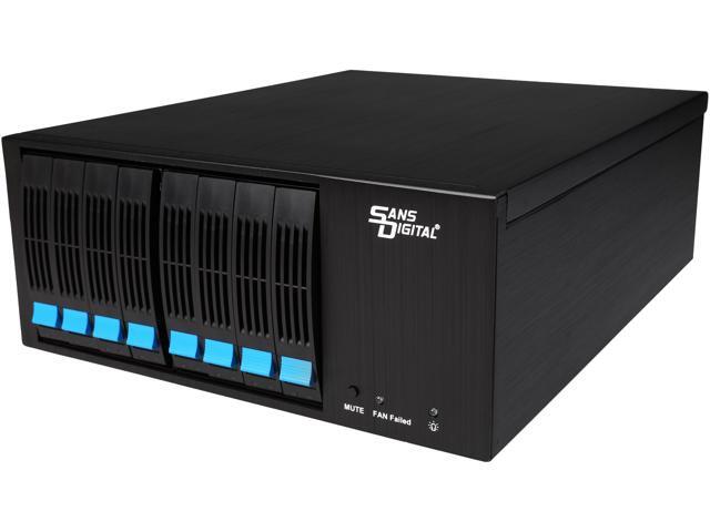 SANS DIGITAL MobileSTOR MS28X6G 8 Bay 2.5 tower SAS / SSD / SATA to 2 ...