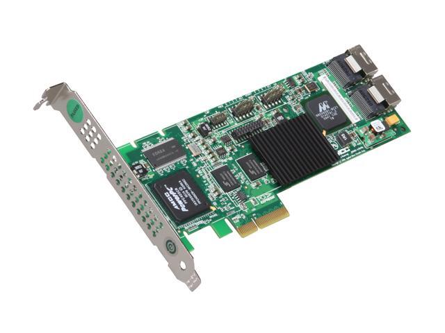 3ware 9650SE-8LPML SGL PCI-Express x4 SATA II (3.0Gb/s) Hardware RAID Controller Card ...