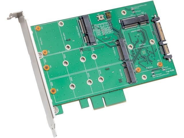 Syba SY-ADA40103 3.5" SATA III to m.2 / mSATA SSD RAID Adapter - Newegg.com