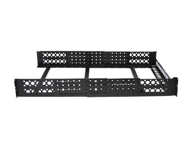 StarTech.com UNIRAILS2U 2U Fixed 19" Adjustable Depth Universal Server ...