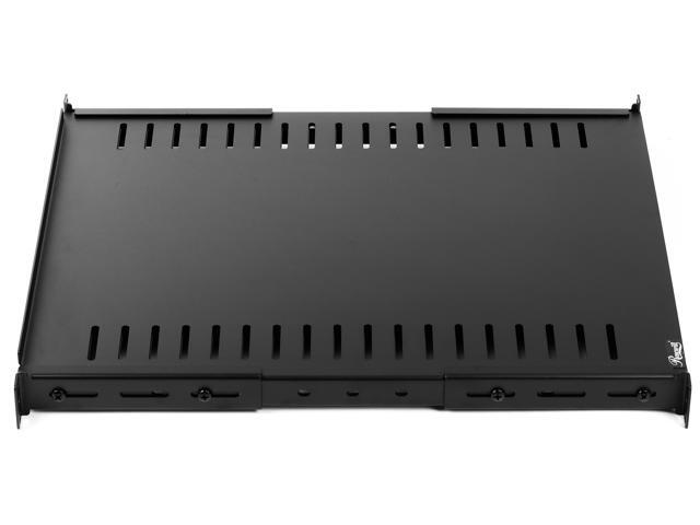 Rosewill 1U Adjustable Vented Server Rack Mount Shelf - 175lbs - 22" to ...
