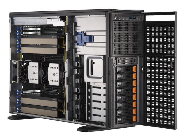 Supermicro 4U Tower GPU Server Barebone, 4th Gen Intel® Xeon® Scalable processor support ...