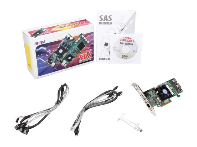 areca ARC-1680i PCI-E x8 SAS PCIe SAS RAID Adapter - Newegg.com