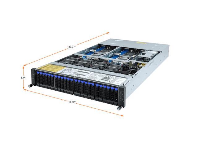 GIGABYTE H262-Z61 2U Rackmount Server Barebone - Newegg.com