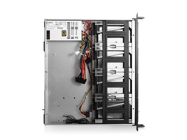 1U 4-Bay Trayless Storage Server Rackmount Chassis 12Gb/s HDD SFF-8643 ...
