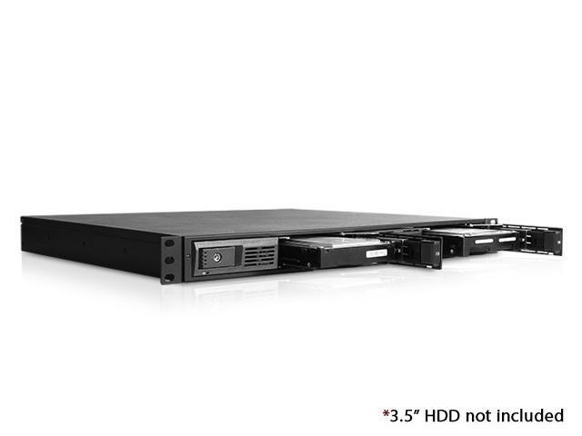 1U 4-Bay Trayless Storage Server Rackmount Chassis 12Gb/s HDD SFF-8643 ...