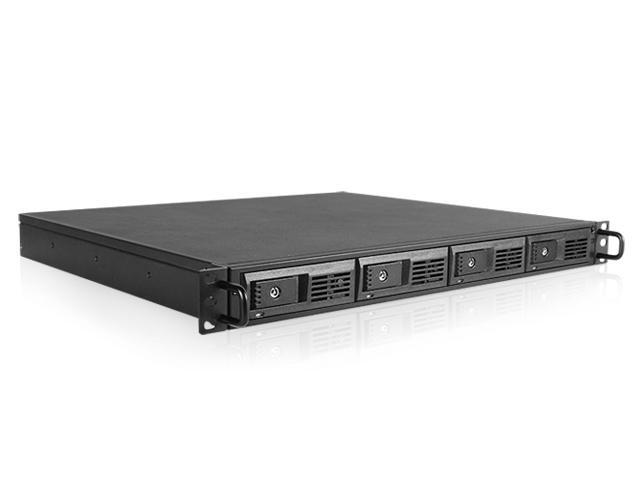 1U 4-Bay Trayless Storage Server Rackmount Chassis 12Gb/s HDD SFF-8643 ...