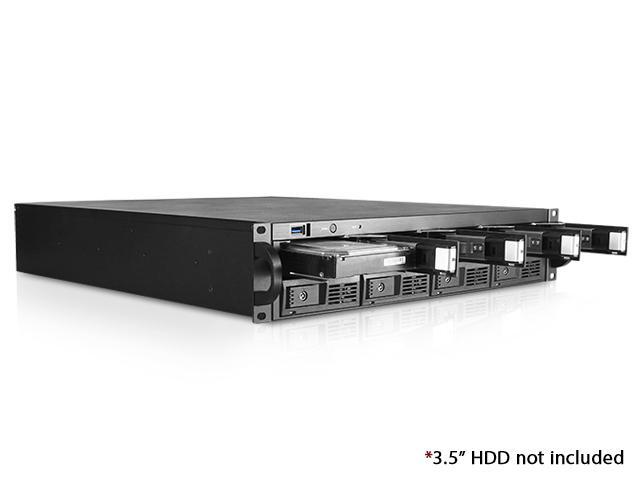 2U 8-Bay Trayless Storage Server Rackmount Chassis 12Gb/s HDD SFF-8643 ...