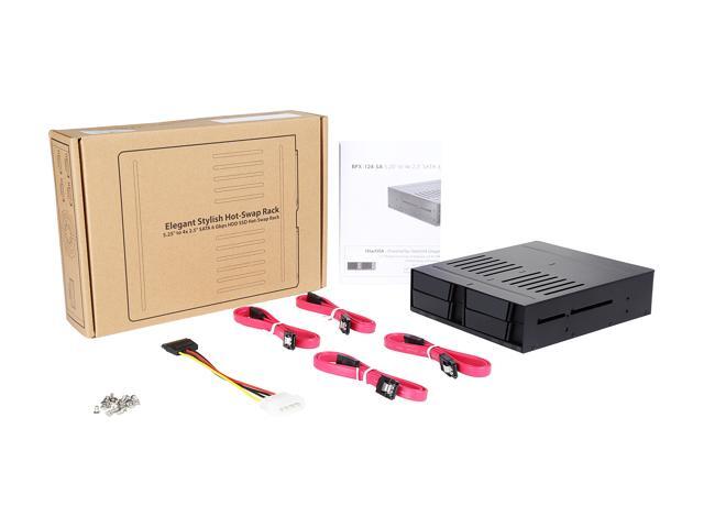 5.25" to 4 x 2.5" SATA 6 Gbps HDD SSD Hot-swap Rack - Newegg.com