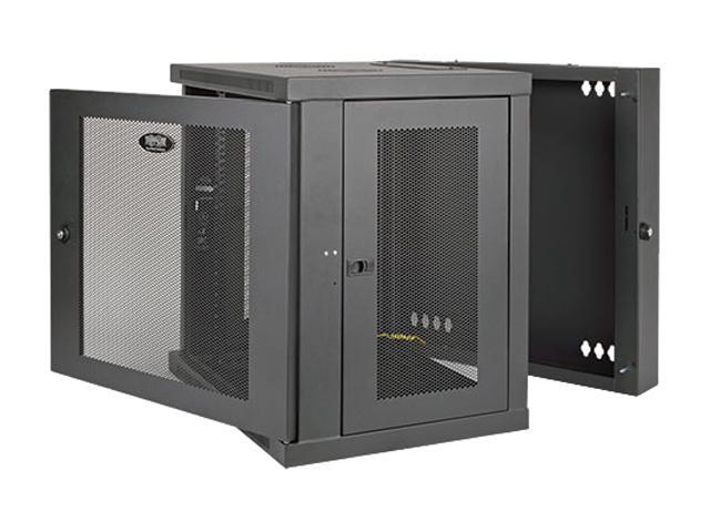 Tripp Lite 10U Wall-Mount Rack Enclosure Cabinet, Hinged Back, Low ...