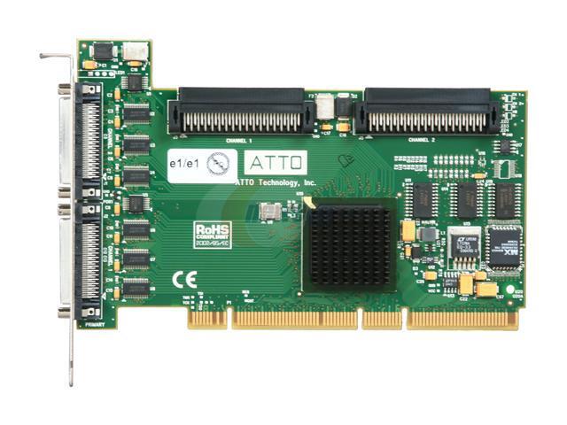 Open Box: ATTO EPCI-UL4D-0R0 PCI-X Ultra320 SCSI Dual-Channel Full ...