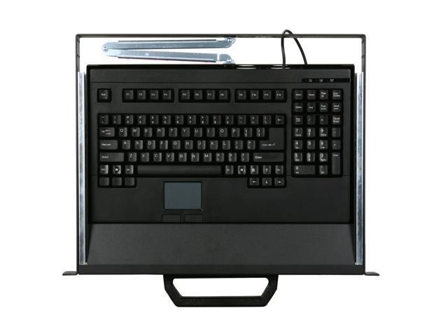 Habey KM-230BU 1U 19" Rackmount USB Keyboard Drawer with Touch Pad ...
