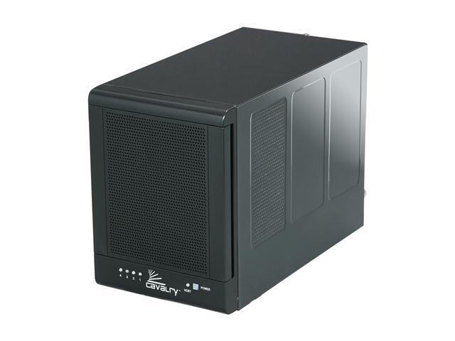 Cavalry 4-Bay RAID 0/1/10/5/JBOD Enclosure w/ eSATA Card Bundle (EN ...