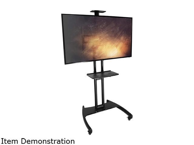 Kanto MTM65PL-S Mobile TV Stand with Adjustable Steel Tray for 37-inch ...