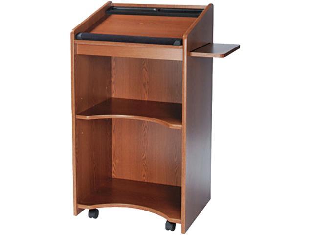 Executive Mobile Lectern, 25-1/4W X 19-3/4D X 46H, Medium Oak - Newegg.com
