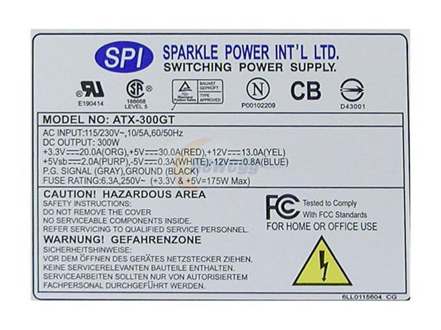SPARKLE ATX-300GT 300 W Power Supply - Newegg.com
