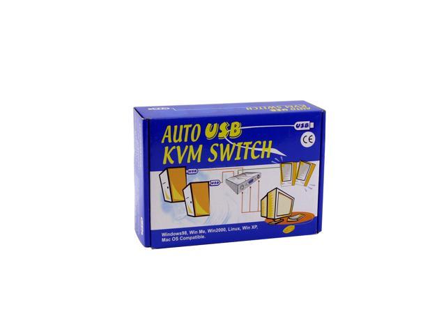BYTECC KVM-MPC-2100 Auto USB 2 Port KVM Switch with Cable and Audio ...