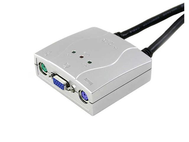 BYTECC KVM-MPC-2100 Auto USB 2 Port KVM Switch with Cable and Audio ...