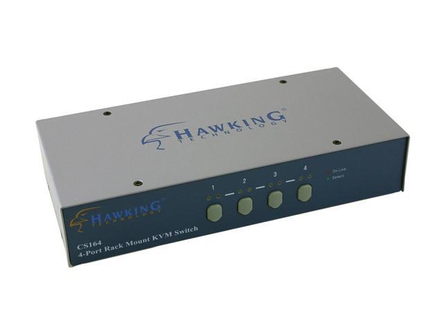 HAWKING CS164 4-Port KVM Switch with Rack-Mount - Newegg.com