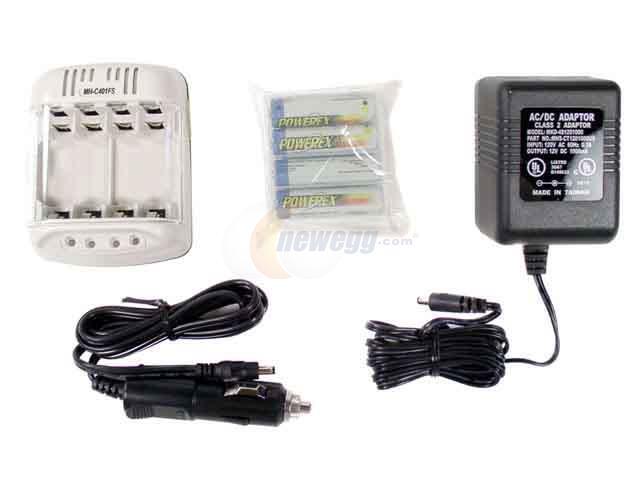 POWEREX MH-C401FS Rechargeable Batteries & Charger Kit - Newegg.com