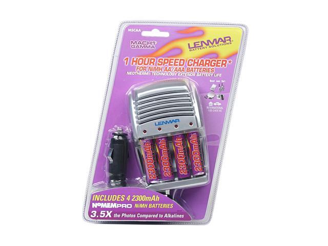 LENMAR MSCAA Rechargeable Batteries & Charger Kit - Newegg.com