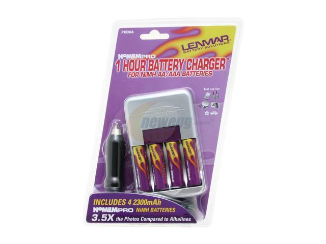 LENMAR PRO66 Rechargeable Batteries & Charger Kit - Newegg.com