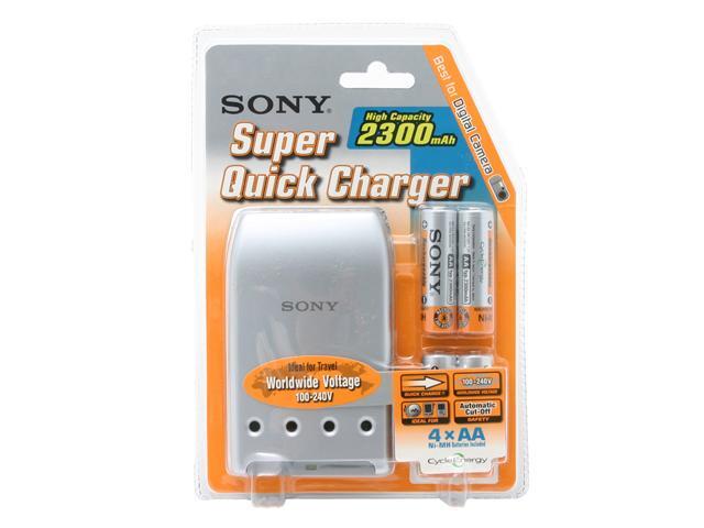 SONY BCG-34HD4 Rechargeable Batteries & Charger Kit - Newegg.com