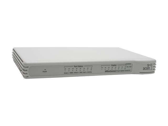 3com 3C16791B-US OfficeConnect Dual Speed Switch 8 - Newegg.com