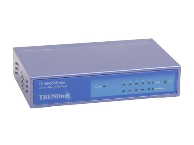 TRENDnet TE100-S55E+ N-Way Mini Ethernet Switch - Newegg.com