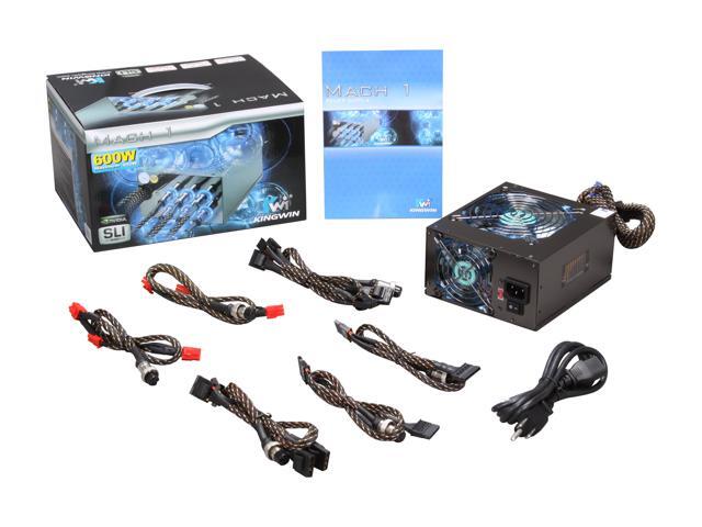 KINGWIN Mach 1 ABT-600MA1S 600W ATX 12V Ver.2.2 SLI Certified CrossFire ...