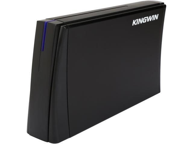 KINGWIN KH-303U3-BK 3.5" Black USB 3.0 SATA Aluminum External Enclosure ...
