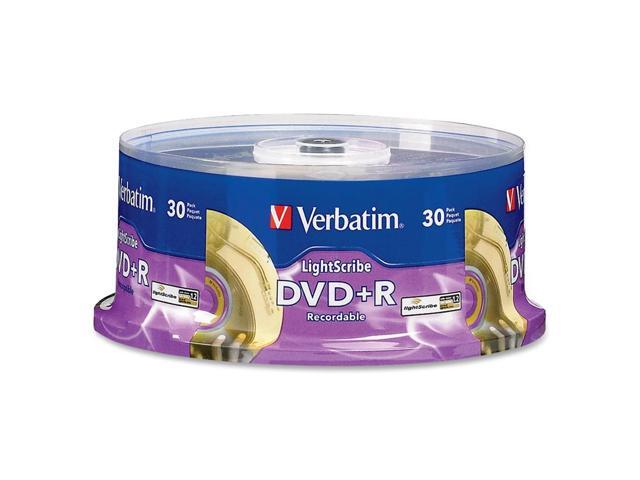 Verbatim 4.7GB 16X DVD+R LightScribe 30 Packs Disc Model 95091 - Newegg.com