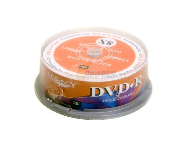 LEGACY 4.7GB 8X DVD+R 25 Packs Disc Model DVD+R8X25CB - Newegg.com