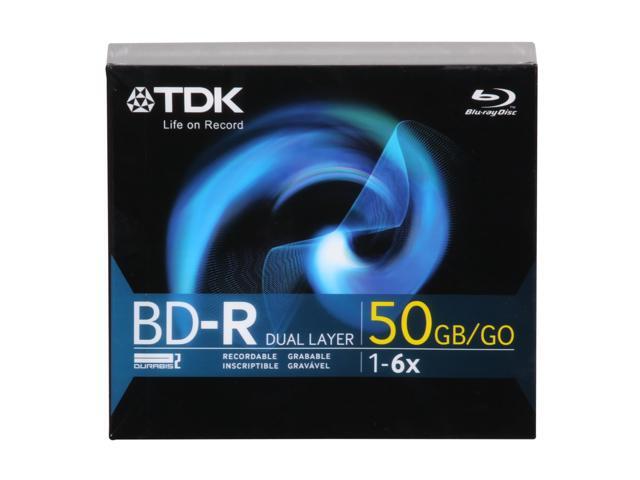 TDK 50GB 6X BD-R DL Single Disc Model 61686 - Newegg.com