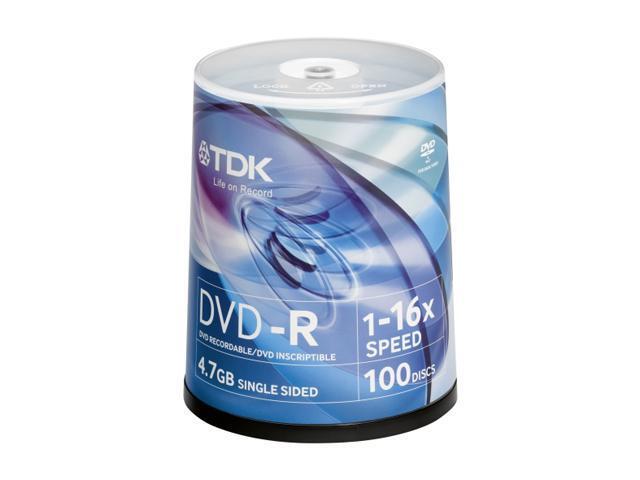 TDK 4.7GB 16X DVD-R 200 Packs DVD Recordable Media Model 48520-KIT - Newegg.com