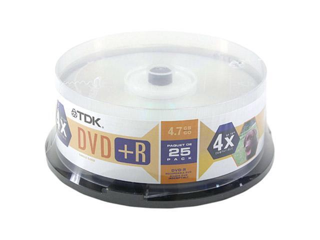 TDK DATA 4.7GB 4X DVD+R 15 Packs Disc Model DVD+R47CBXCB25 - Newegg.com