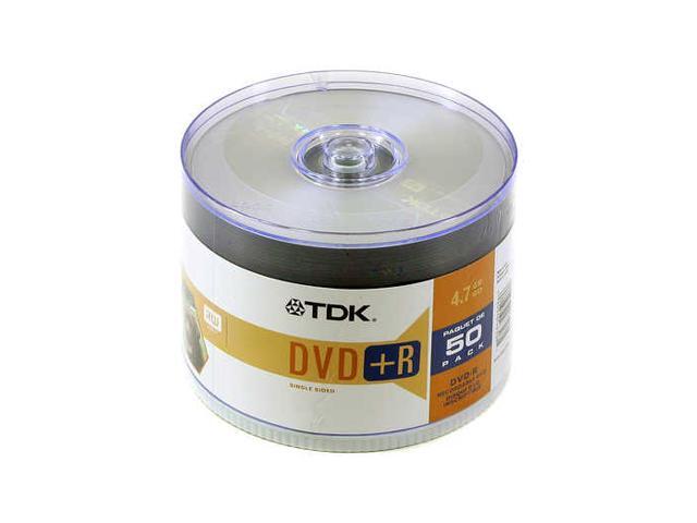TDK DATA 4.7GB 4X DVD+R 50 Packs Disc Model DVD+R47CBXCB50 - Newegg.com