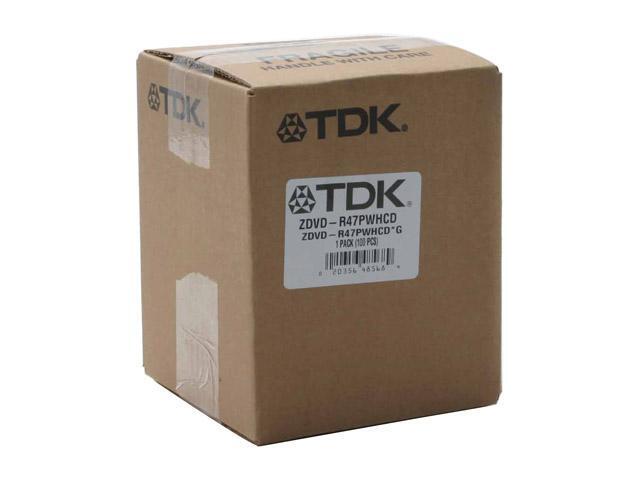 TDK Durabis 4.7GB 8X DVD-R 100 Packs Disc Model 48568 - Newegg.com