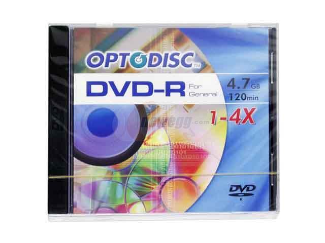 OPTODISC 4.7GB 4X DVD-R Single Disc Model OR470-000-011-42 - Newegg.com