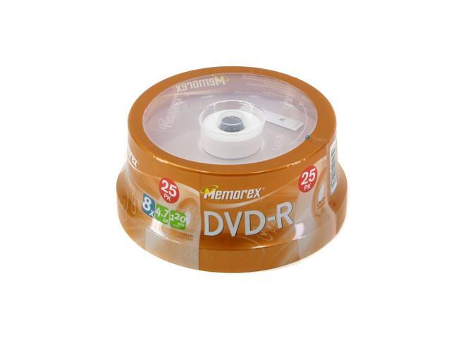 memorex 4.7GB 8X DVD-R 25 Packs Disc Model 32025596 - Newegg.com