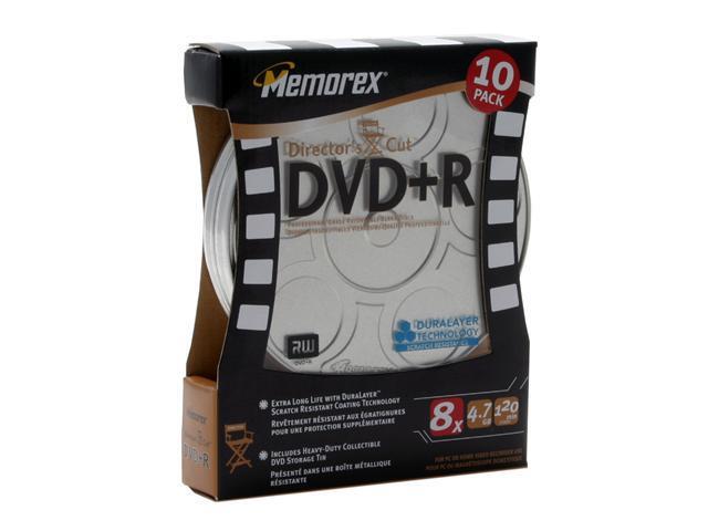 memorex 4.7GB 8X DVD+R 10 Packs Disc Model 32025650 - Newegg.com