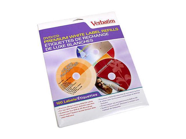 Verbatim 94665 DVD/CD Label Kit Refill Pack (100 Pack) - Newegg.com