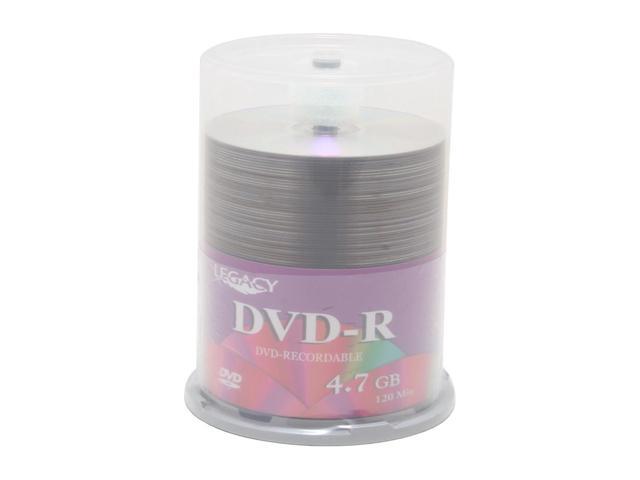 LEGACY 4.7GB 4X DVD-R 100 Packs Disc Model DVD-R1-4X100CB - Newegg.com