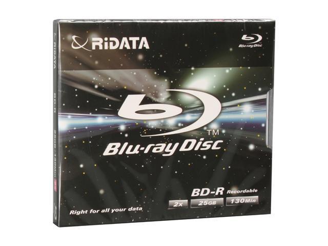 RiDATA 25GB 2X BD-R Single Disc Model BDR-252-RD-JC - Newegg.com