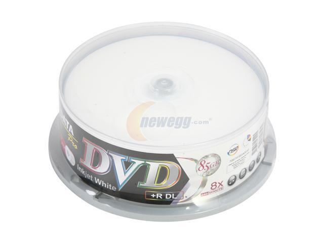 RiDATA Pro Series (use 2P process) 8.5GB 8X DVD+R DL 25 Packs Disc ...