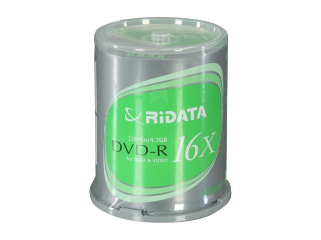 Open Box: RiDATA 4.7GB 16X DVD-R 100 Packs Disc Model DRD-4716-RDCB100B ...