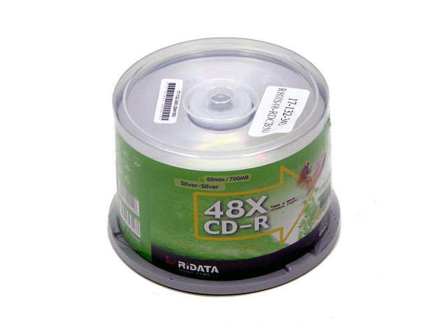 RiDATA 700MB 48X CD-R 50 Packs Disc Model R80JS48-RDCB50 - Newegg.com