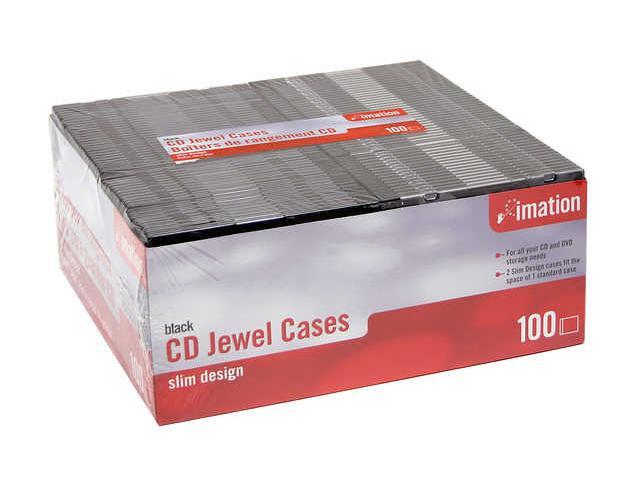 imation 41429 Black Storage CD jewel cases - Newegg.com
