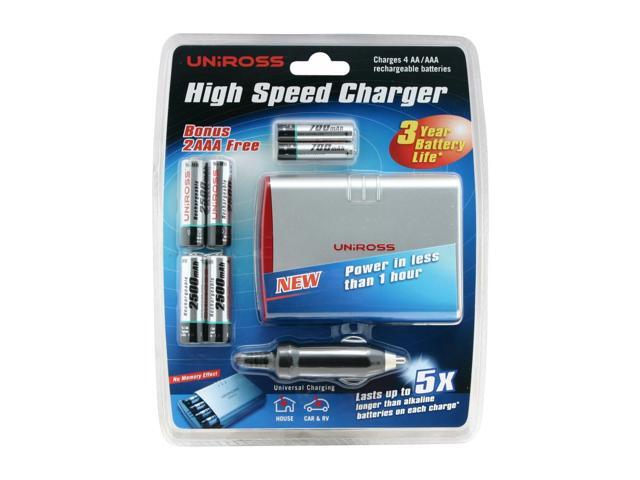 UNiROSS U0103725 Rechargeable Batteries & Charger Kit - Newegg.com