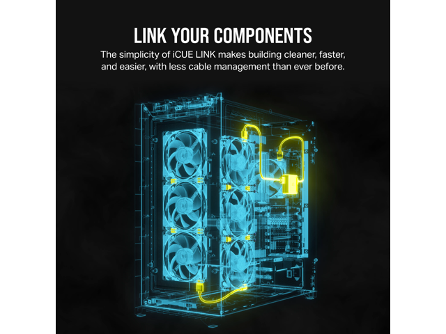 CORSAIR iCUE LINK System Hub - Connect Up to 14 CORSAIR iCUE LINK ...
